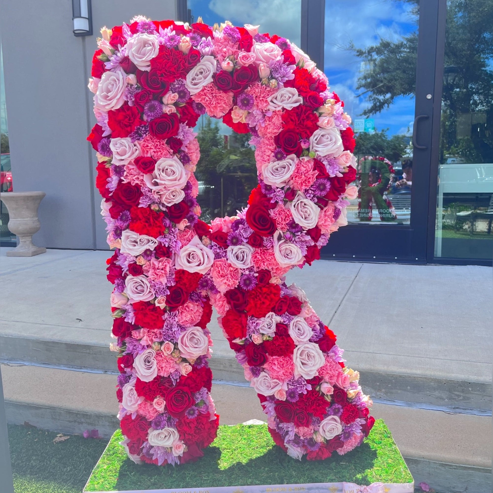 Standing Floral Letters - bloomandboxflowers