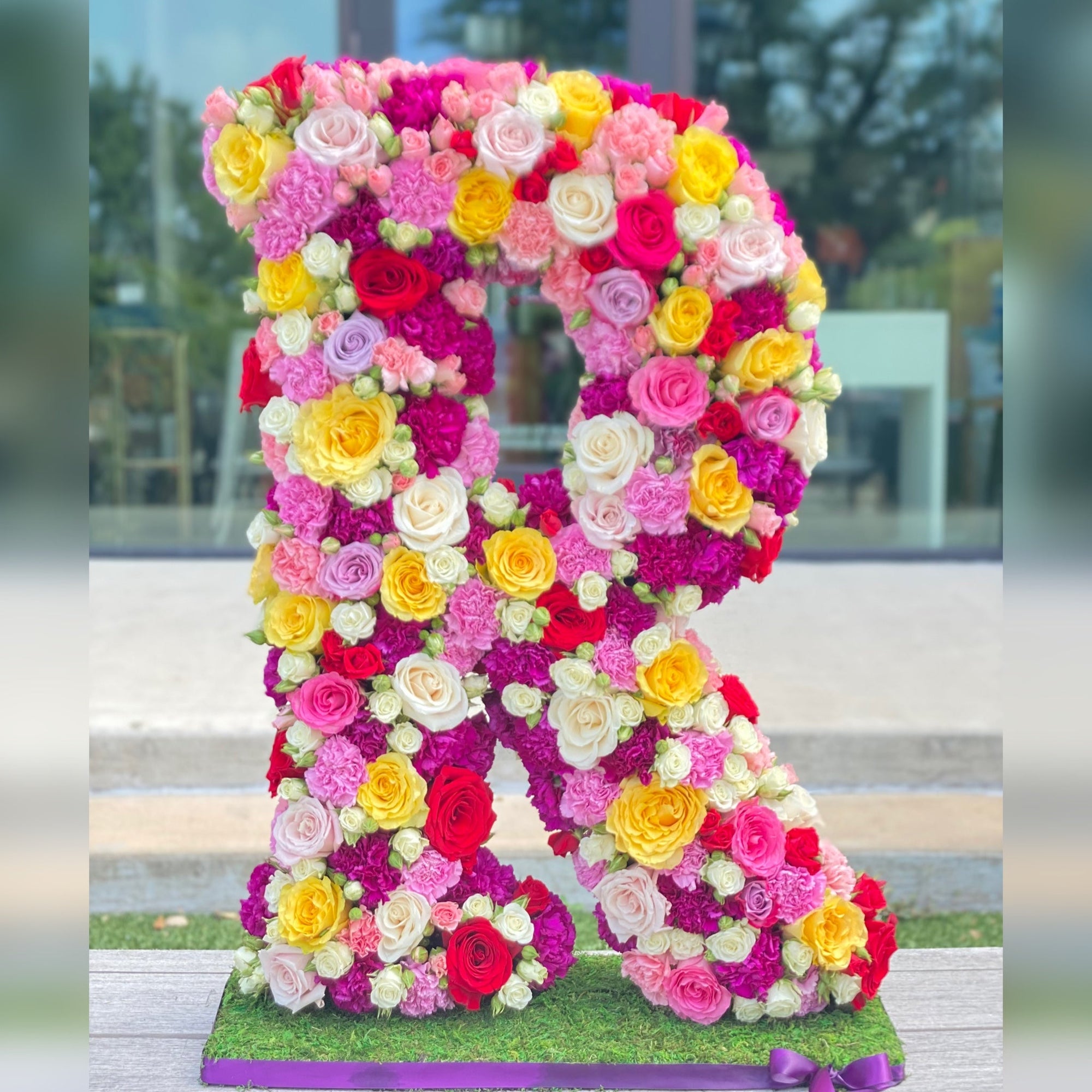 Standing Floral Letters - bloomandboxflowers
