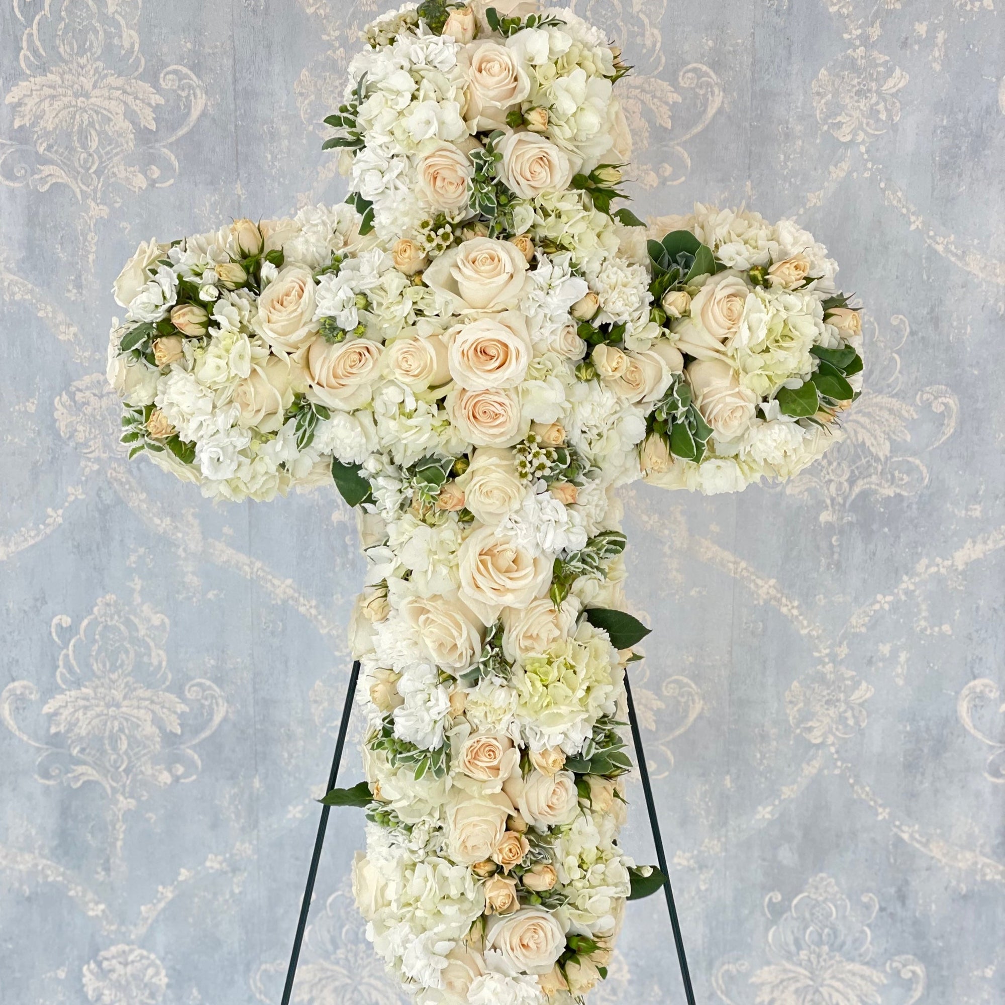 Sympathy cross – bloomandboxflowers